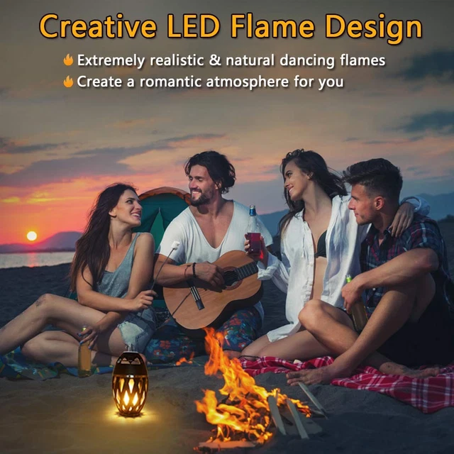 GEJIASELLER LED FLAME Speakers, Flame Torch Atmosphere Speaker ...