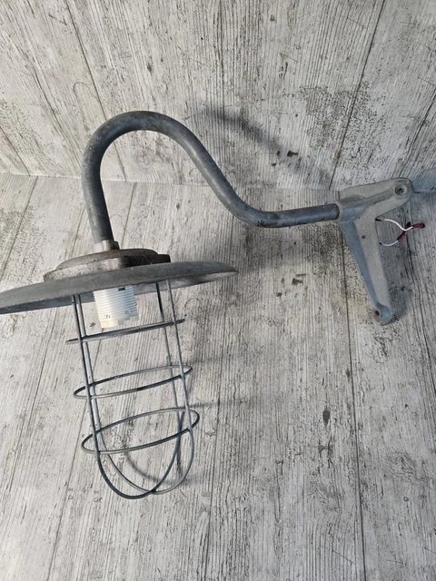 VINTAGE SWAN NECK Corner Lamp Light Bracket Unsure If Coughtrie Cage £ ...