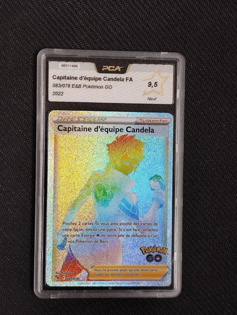 CARTE POKÉMON CAPITAINE D'équipe Candela 083/078 Pokémon Go PCA 9,5 EUR 60,00 - PicClick FR