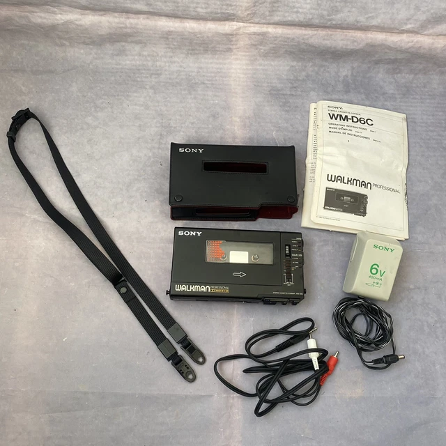 SONY WALKMAN PROFESSIONAL Stereo Cassette WM-D6C - Cassette Player ...