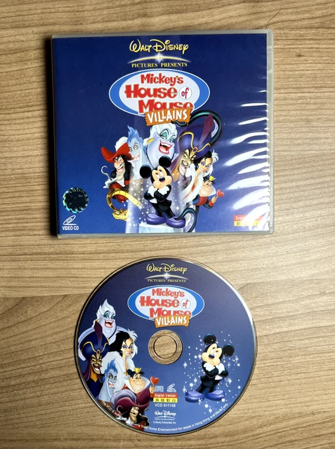 MICKEY'S HOUSE OF Villians VCD Video Hong Kong Macau CD RARE Format ...