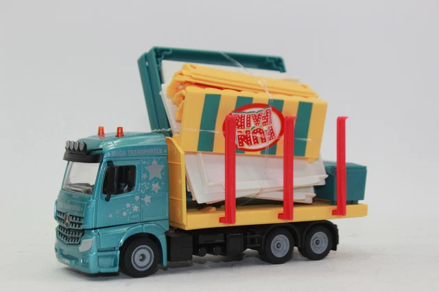 SIKU 3562 FERTIGHAUS-TRANSPORTER Mercedes Camion 1:50 Neuf Emballage D ...