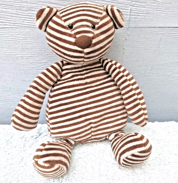JELLYCAT SMALL 10 Inch Bonbon Teddy BROWN/Stripe Bear Good Condition £ ...