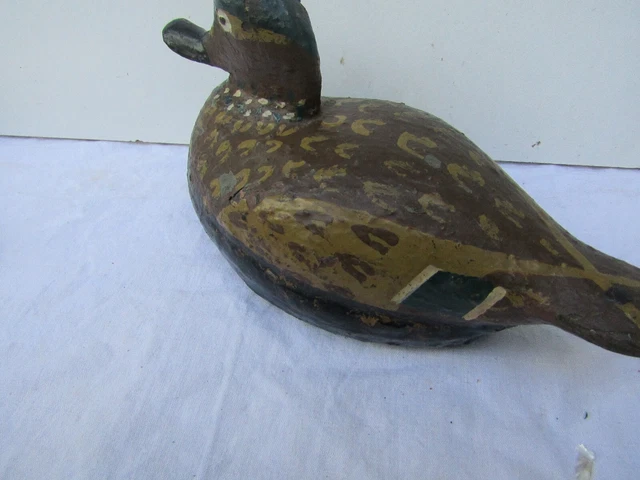 ANCIEN CANARD BAIE de somme appelant chasse peche art populaire EUR 106 ...