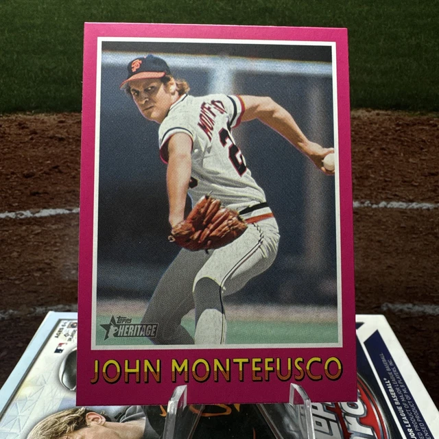 JOHN MONTEFUSCO 2024 Topps Heritage 1975 Baseball Sensations S. F ...