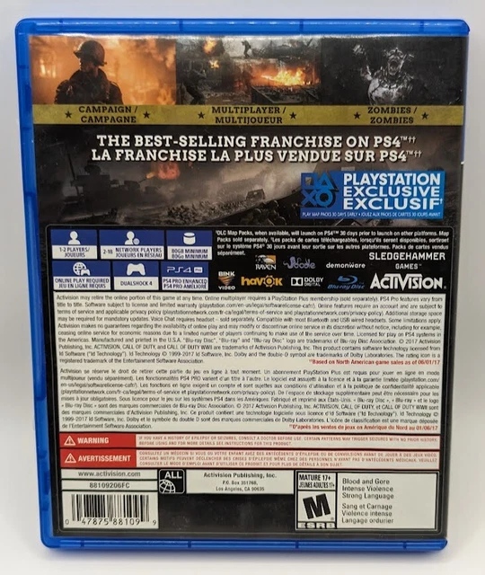 CALL OF DUTY WWII WW2 (PS5 PS4) COD WWII - Combined Shipping Offered ...
