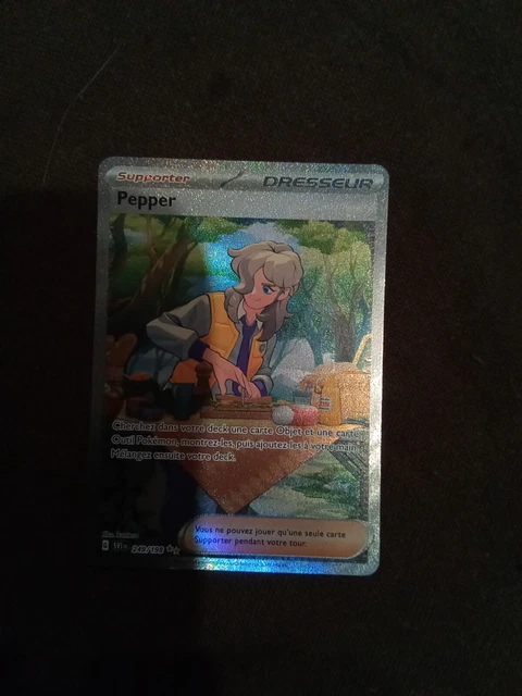 CARTE POKÉMON - Pepper 249/198 - Full Art Alt - Écarlate Et Violet 01 ...