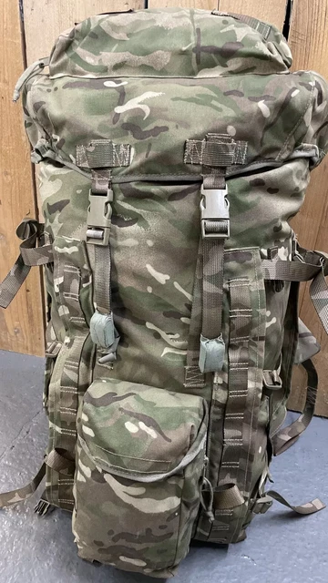 BRITISH ARMY ISSUE Infantry Bergen Rucksack MTP PLCE 100Lt Long Back £ ...