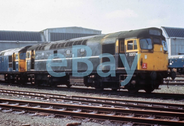 RAILWAY SLIDE OF Class 27 D5377 @ Eastfield £4.99 - PicClick UK