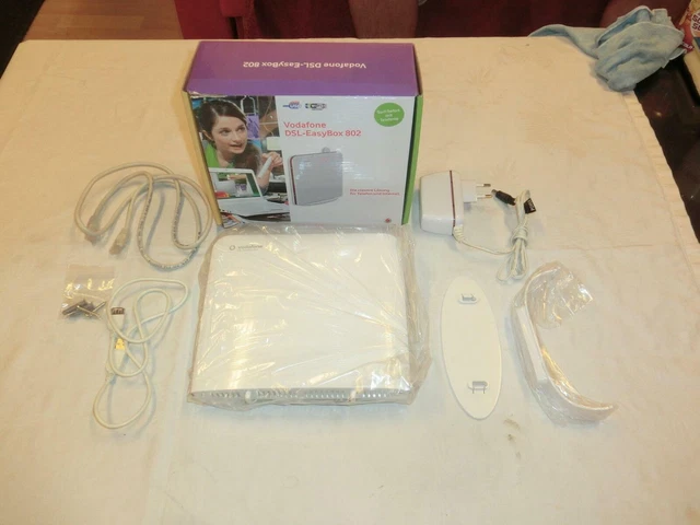 VODAFONE DSL-EASYBOX 802 4-Port 10/100 Wireless N Router, VoIP, 2 Jahre ...