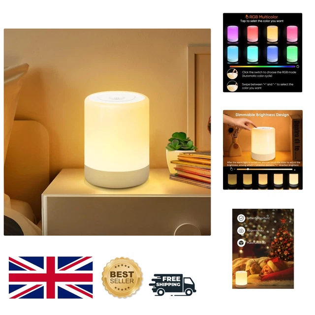 DIMMABLE LED TABLE Lamp with RGB Color Change - Perfect for Kids ...