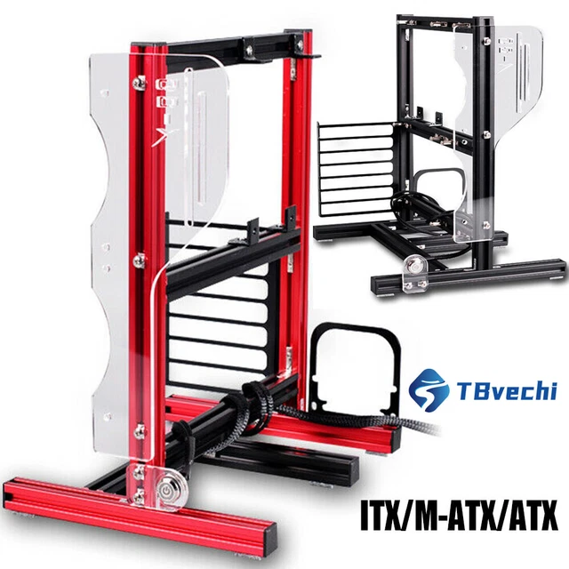 FOR PC MOTHERBOARD Case DIY/ATX/M-ATX/ITX Open Chassis Rack Vertical ...