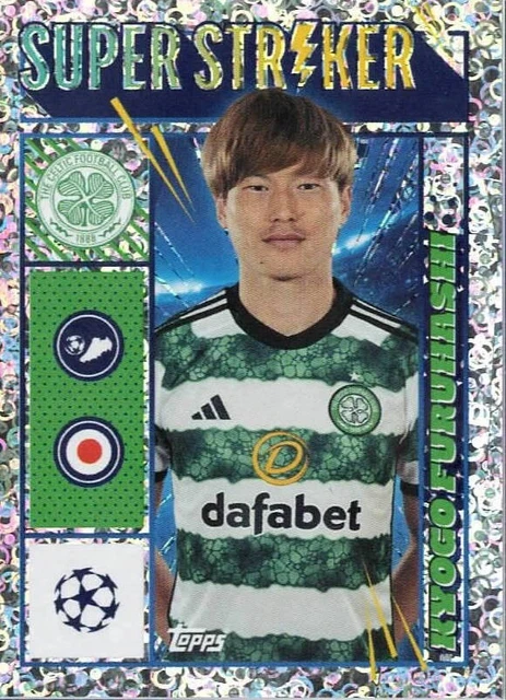 TOPPS UEFA CHAMPIONS League 2023/2024 Sticker No. 118 Kyogo Furuhashi £ ...