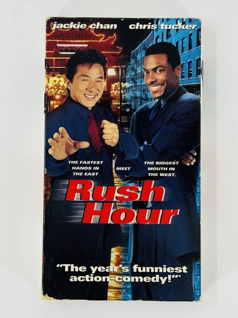 RUSH HOUR COMEDY VHS Tape Jackie Chan Chris Tucker (New Line 1999 Used ...