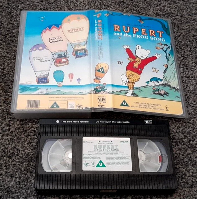 RUPERT THE BEAR Rupert And The Frog Song Pal Vhs Video Kids Children £5 ...