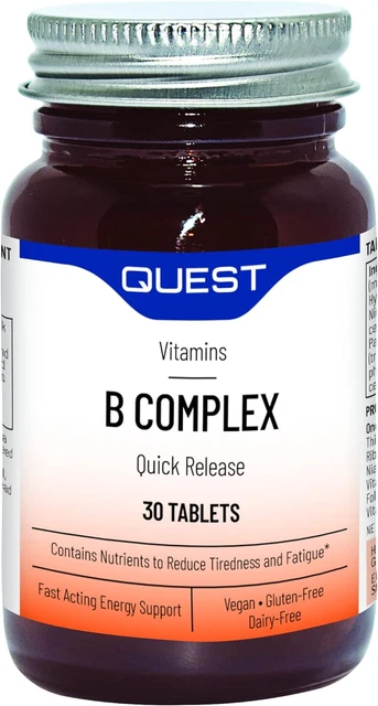 QUEST VITAMIN B Complex - Quick Release Formula to Reduce Tiredness ...