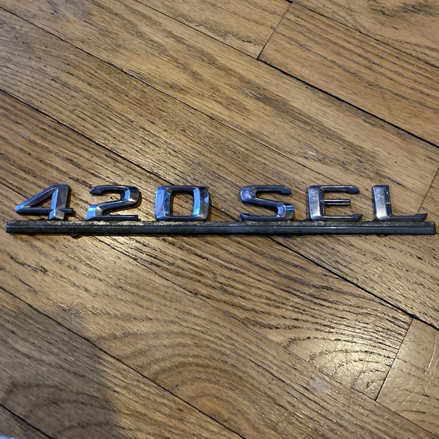 OEM 1986-1991 MERCEDES 420SEL Emblem Badge Logo Symbol Trunk Rear W126 ...