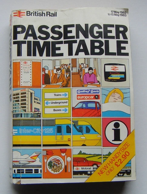 BRITISH RAIL PASSENGER Timetable 17 May 1982 To 15 May 1983 £11.99 ...