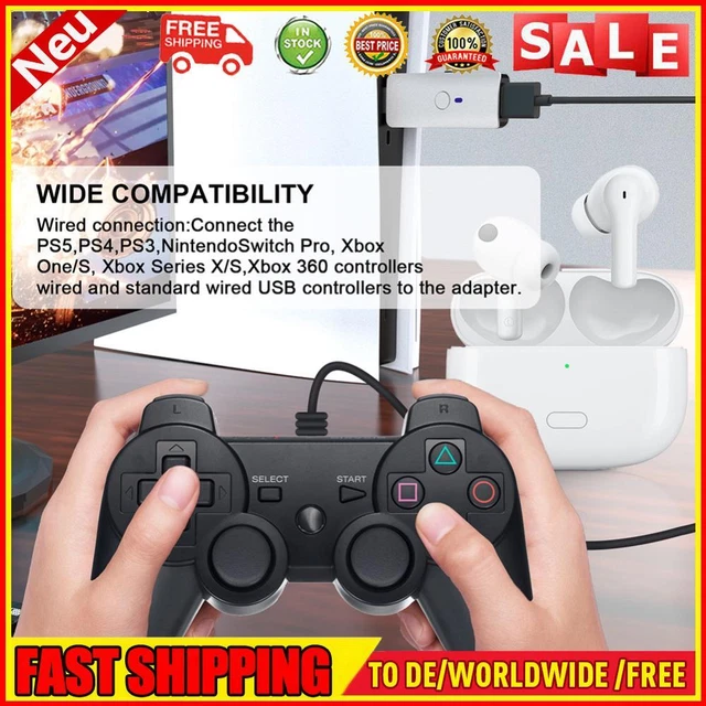 WIRELESS USB ADAPTER for PS5/PS4/NS/P3 Bluetooth-compatible Controller Converter EUR 19,39 ...
