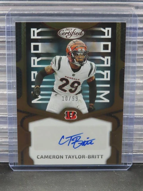 SIGNATURES MIROIR 2023 certifiées Cameron Taylor Britt voiture bronze ...