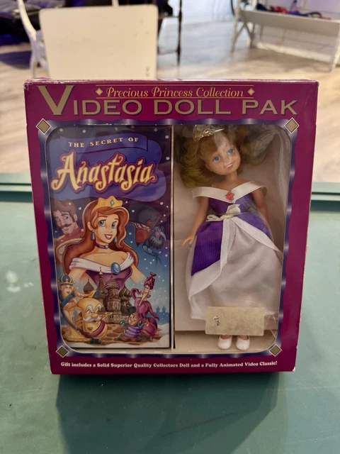 Rare Vintage The Secret Of Anastasia Animated Vhs Video Doll Pack 3559