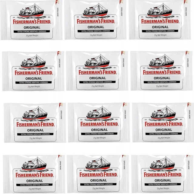 (12) FISHERMANS FRIEND Original Throat Lozenge 12pks Tracked $39.99 ...