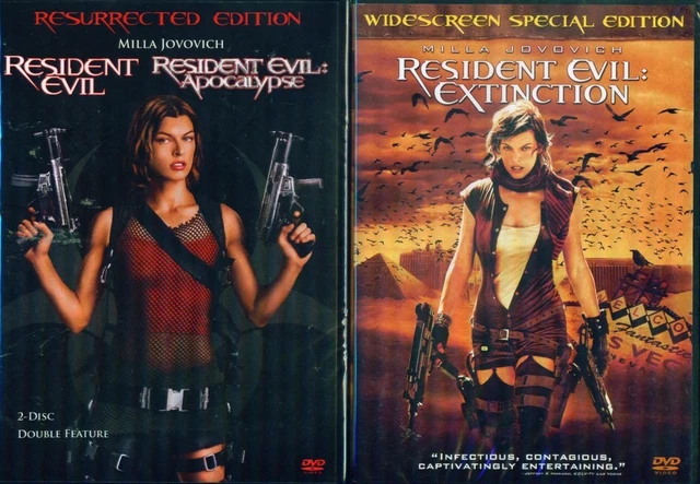 RESIDENT EVIL 1- 2- 3- Trilogy- Apocalypse- Extinction- Neuf 3 DVD EUR 19,42 - PicClick FR