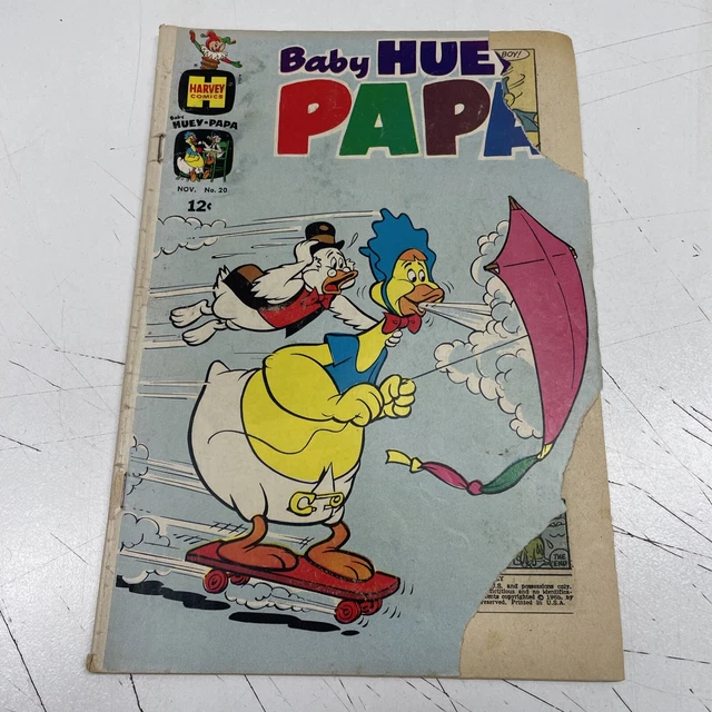 ORIGINAL RETRO COMIC Book Cartoon Kids - Harvey Baby Huey Papa Giant ...