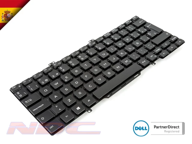 DELL LATITUDE 7400/5400/5410/5411 Single Point SPANISH Backlit Keyboard ...