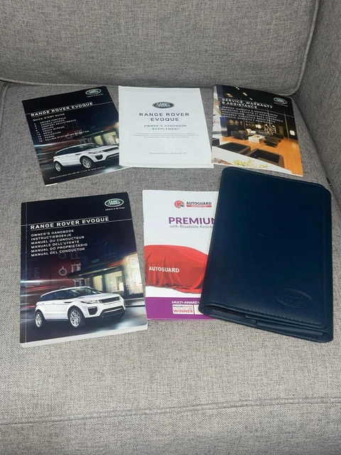 RANGE ROVER EVOQUE Convertible Owners Pack / Handbook / Manual 2015 ...
