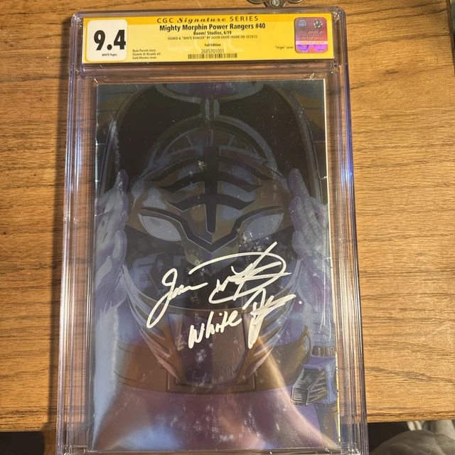 2019 MIGHTY MORPHIN Power Rangers #40 Foil Virgin Cover CGC 9.4 J.D.F ...