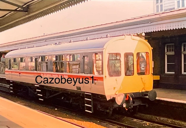 ORIGINAL 35MM TRAIN QXV DW 80975CE Inspection Saloon Westbury 15-10-86 ...