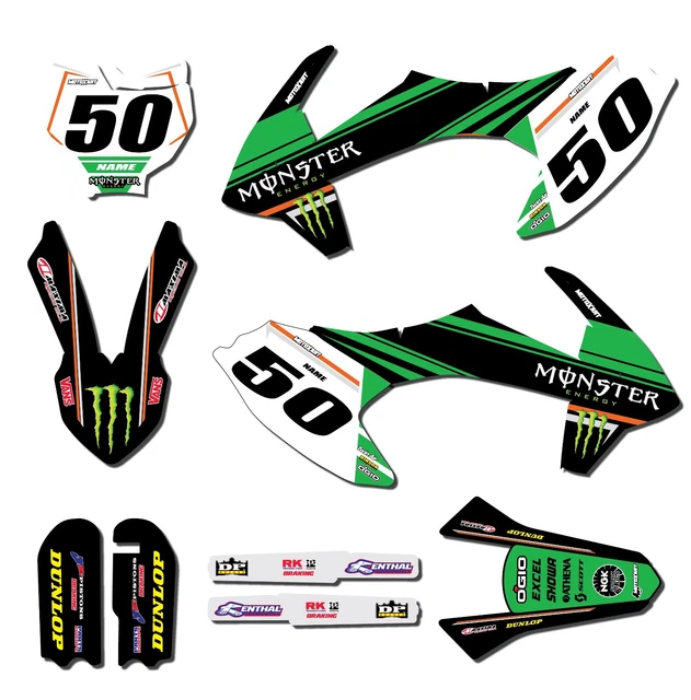 CUSTOM MX GRAPHICS Full Kit to Fit KTM 50 2016 - 2023 BURNOUT STYLE ...