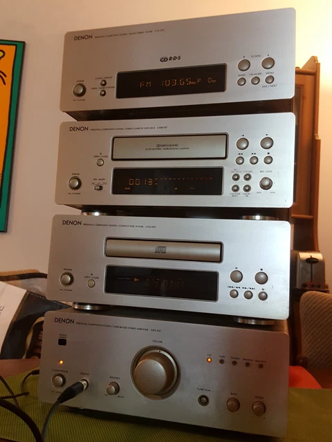 DENON PERSONAL COMPONENT System F07 - Hi-Fi + tuner+CD-DR(k7)-Ampli ...