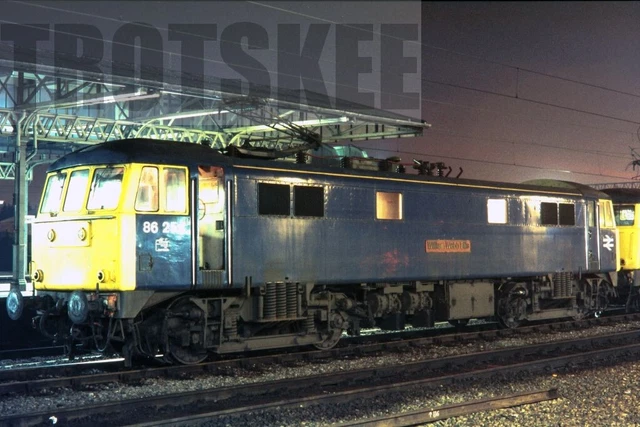 35MM SLIDE BR British Railways Electric loco Class 86 8625X c1986 Orig ...