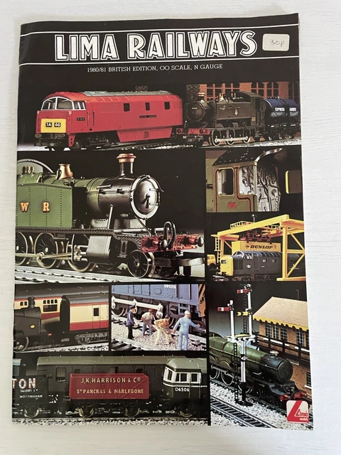 VINTAGE LIMA MODEL railways catalogue 1980/1981 Collectors 00 Gauge N ...