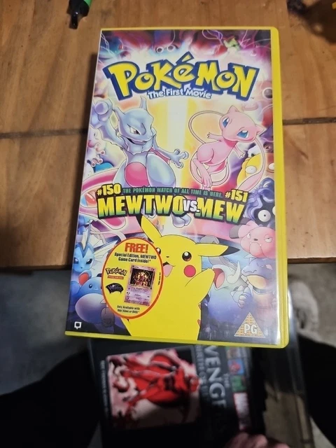POKEMON THE FIRST Movie (VHS/SH, 2000) - Mewtwo Vs Mew Yellow Tape ...