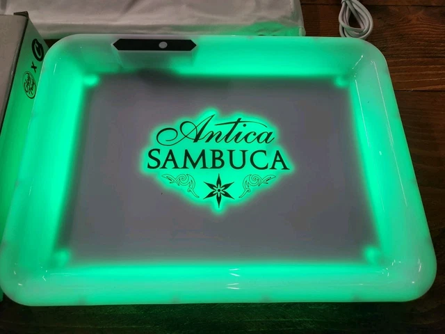 SAMBUCA SHOT GLASS Glow Tray. Multi Colour Changing. Rechargeable £24. ...