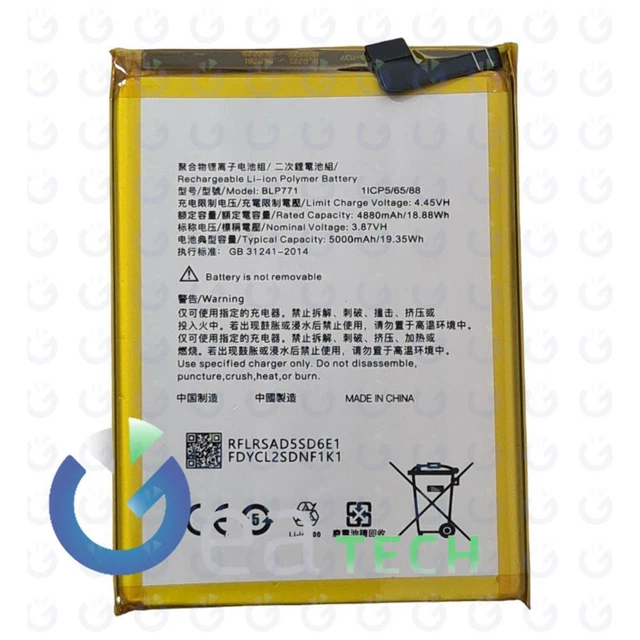 BATTERIE OPPO REALME C3/7I/C25Y Rechange BLP771 5000MAH Comme Original ...