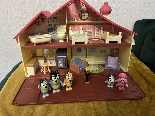CBEEBIES BLUEY HOUSE Plus 6 Figures And Furniture Toy Bundle Job Lot £ ...