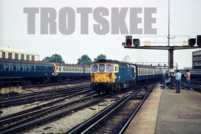 35MM SLIDE BR British Rail Diesel Loco Class 33 33119 London Bridge ...