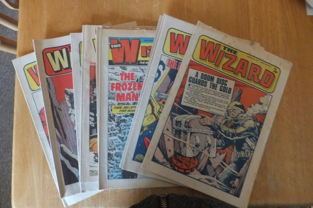 BRITISH COMIC COLLECTION-31-WIZARD/VALIANT/BATTLE/BULLET/BUSTER/LION ...