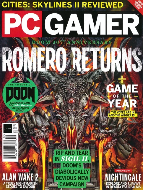 PC GAMER MAGAZINE - February 2024 - Romero Returns (Cover) + Game Of ...