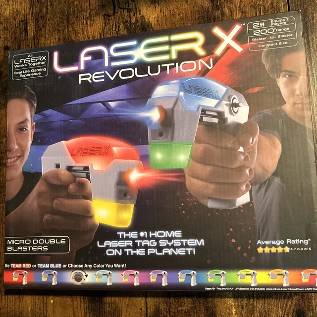 NEW LASER X Revolution 2 Player Micro Double Blasters Laser Tag Gaming ...