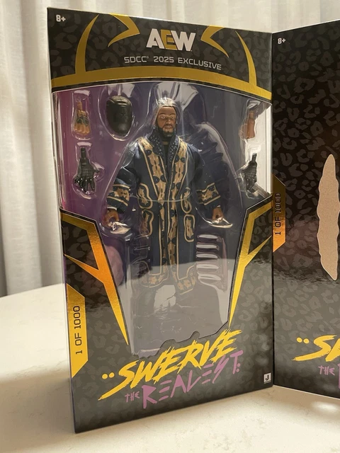 2025 SDCC JAZWARES Exclusive AEW Unrivaled Swerve Strickland IN HAND ...