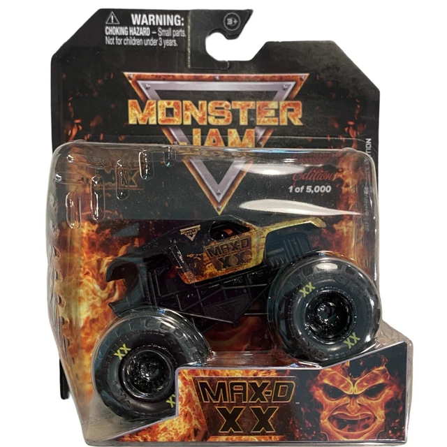 SPIN MASTER MONSTER Jam 20th Anniversary Max D 1 de 5000 édition ...