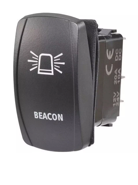 NARVA ROCKER SWITCH Beacon 12/24V Amber LED 63234BL $24.00 - PicClick AU
