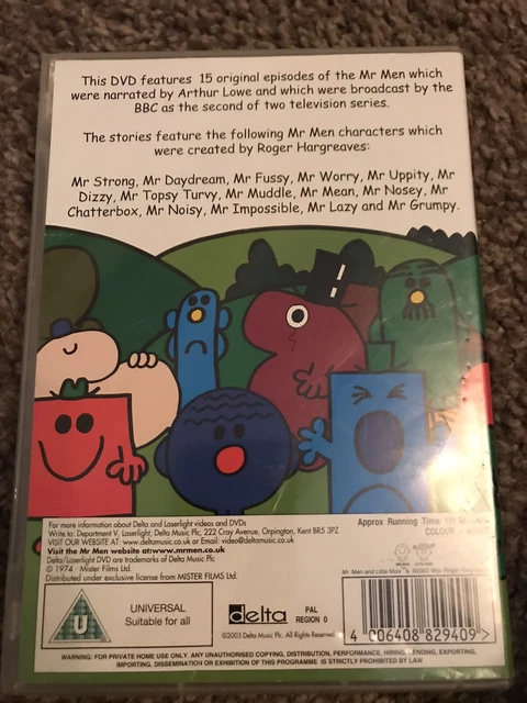 MR. MEN DVD £0.99 - PicClick UK