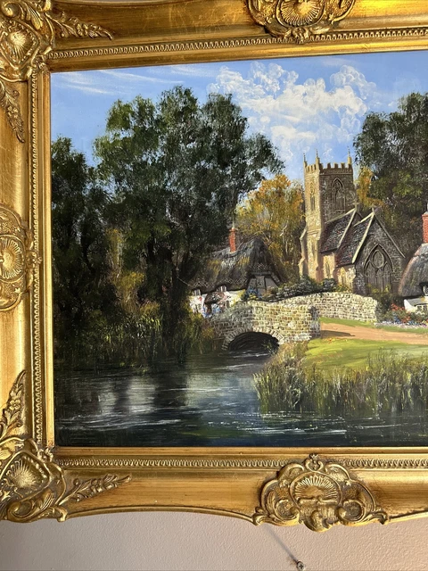 ORIGINAL VINTAGE OIL Painting By Malcolm Gearing - Piddletrenthide ...