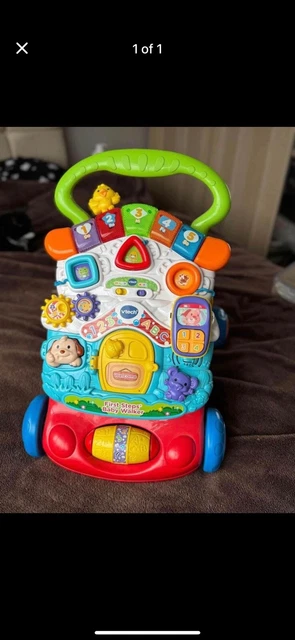 VTECH FIRST STEPS Baby Walker | Push Along Walker Baby Toy with Shapes ...